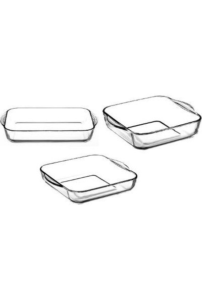 Paşabahçe 159123 Borcam 3'lü Set