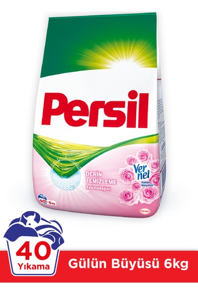 Persil Toz Çamaşır Deterjanı Gülün Büyüsü 6 kg Persil Toz Çamaşır Deterjanı Gülün Büyüsü 6 kg