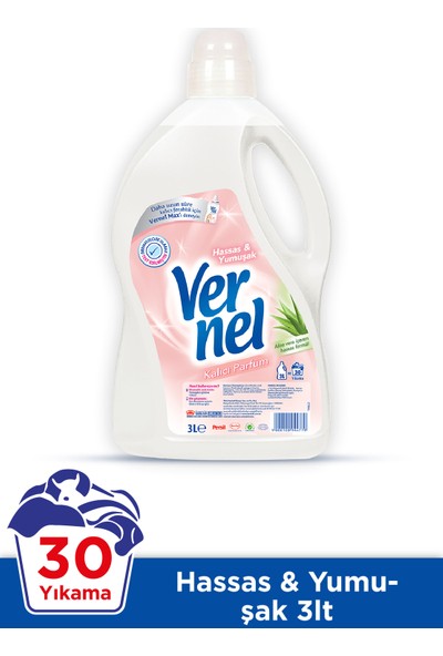 Vernel Sıvı Çamaşır Yumuşatıcısı Sensitive 3L