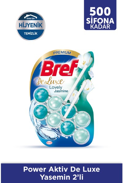 Bref DeLuxe Katı Tuvalet Bloğu Yasemin İkili Bref DeLuxe Katı Tuvalet Bloğu Yasemin İkili