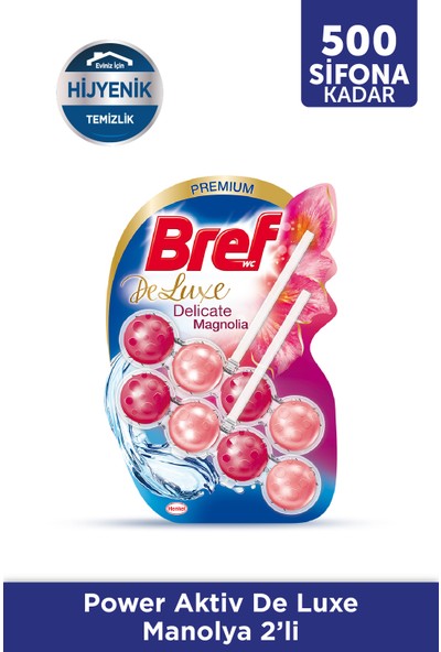 Bref DeLuxe Katı Tuvalet Bloğu Manolya İkili Bref DeLuxe Katı Tuvalet Bloğu Manolya İkili