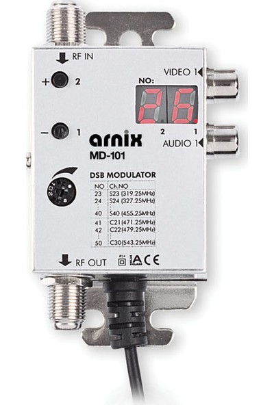 Arnıx 10 Adet Modulator (X1 Kamera A/V) Arnıx 10 Adet Modulator (X1 Kamera A/V)