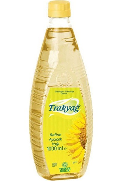 Trakyağ Rafine Ayçiçek Yağı 1000 ml Trakyağ Rafine Ayçiçek Yağı 1000 ml