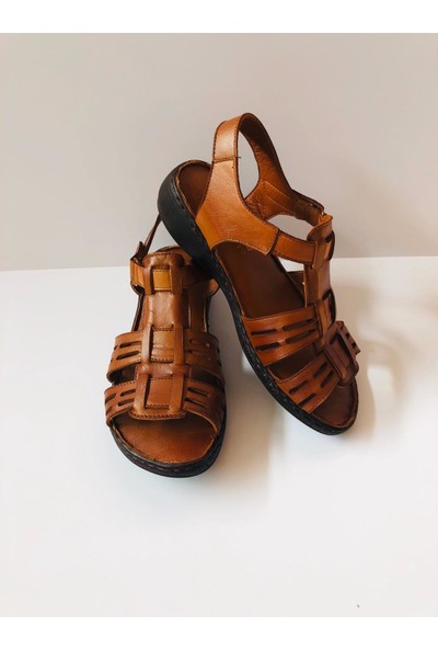 Kızılelmada Kadın Taba Rengi Sandalet