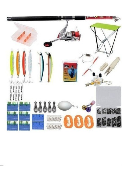 Michigan X Pro 138 Parça Kamış Makine Olta Takımı Seti 129SB25 Michigan X Pro 138 Parça Kamış Makine Olta Takımı Seti 129SB25