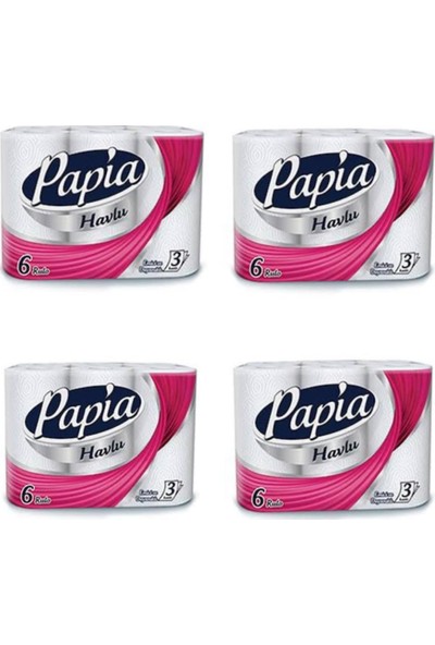 Papia Kağıt Havlu 6'lı - 4 Paket