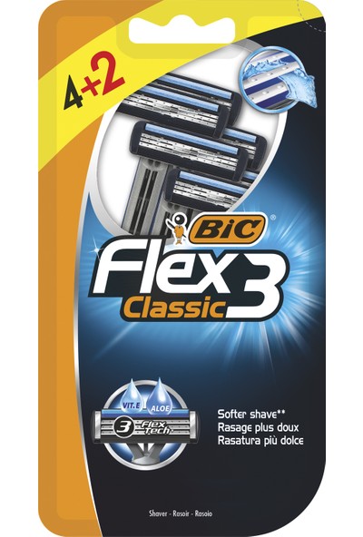 Bic Flex 3 Tıraş Bıçağı 4+2'li Blister