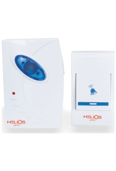 Helios Opto Tek Zilli Tek Kumandalı Kablosuz Kapı Zili