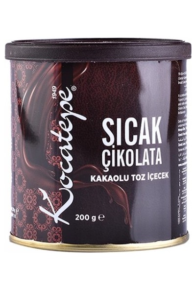 Kocatepe Sıcak Çikolata 200gr Teneke