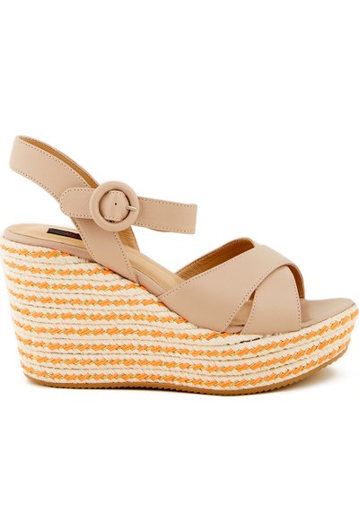 Rouge Deri Platform Kadın Sandalet 156 Rouge Deri Platform Kadın Sandalet 156