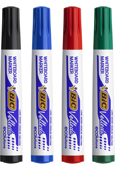 Bic Velleda 1701 Beyaz Tahta Kalemi Kutu 4'lü Bic Velleda 1701 Beyaz Tahta Kalemi Kutu 4'lü