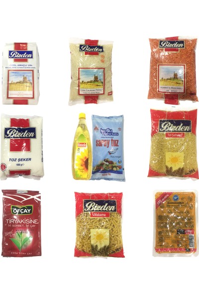 Bizden Klasik Ramazan Erzak Yardım Paketi Kolisi Bizden Klasik Ramazan Erzak Yardım Paketi Kolisi