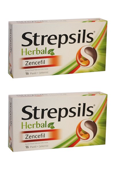 Strepsils Herbal Zencefil Boğaz Pastili x 2 Adet Strepsils Herbal Zencefil Boğaz Pastili x 2 Adet