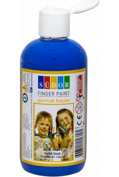Südor 250 ml Parmak Boyası - Açık Mavi