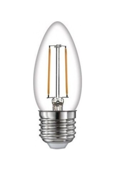 Orbus Dekoratif Rustik Mum Ampul E27 Şeffaf