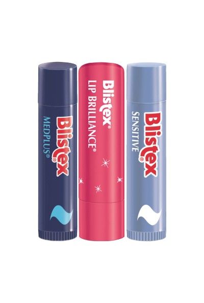Blistex Medplus Stick + Işıltılı Lip Brilliance + Hassas Dudaklar İçin Sensitive Blistex Medplus Stick + Işıltılı Lip Brilliance + Hassas Dudaklar İçin Sensitive