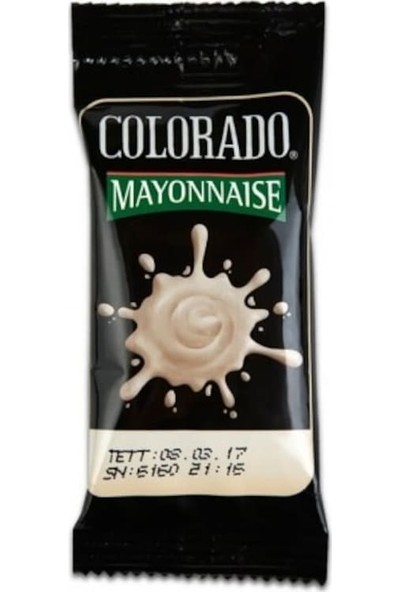 Colorado Tek Kullanımlık Mayonez 9 Gram * 504 Adet Colorado Tek Kullanımlık Mayonez 9 Gram * 504 Adet