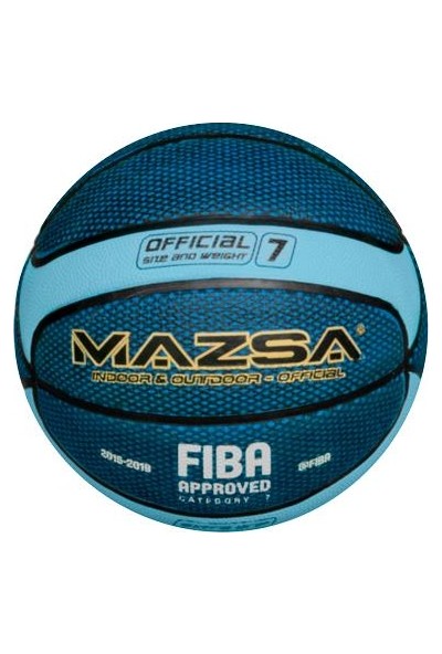 Mazsa Fiba Onaylı 7 No Basketbol Topu Mavi Mazsa Fiba Onaylı 7 No Basketbol Topu Mavi