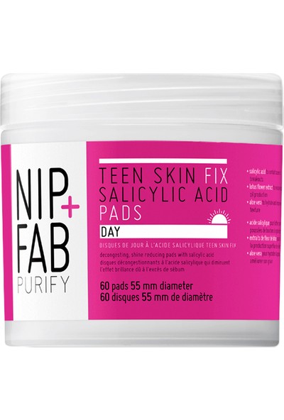 Nip + Fab Teen Skin Yüz Pedi Salisilik Asit 80 ml