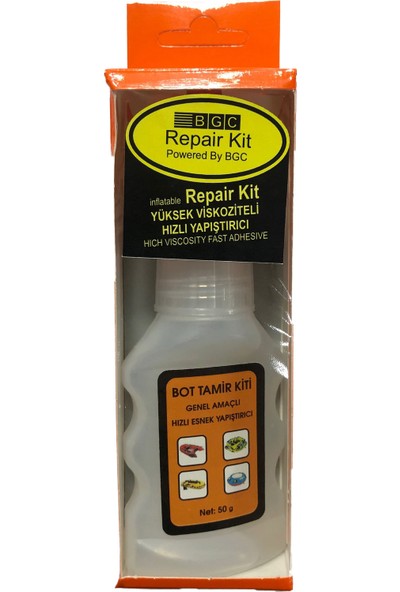 Bgc Bot Tamir Kiti Büyük Boy 50 ml Yüksek Viskoziteli Hızlı Yapıştırıcı