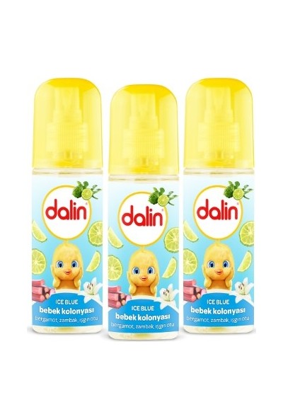 Dalin Bebek Kolonyası Ice Blue Kokusu 150 ml x 3 Adet