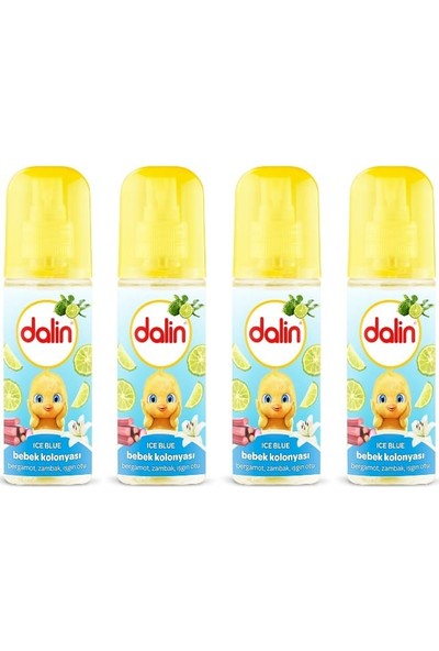 Dalin Bebek Kolonyası Ice Blue Kokusu 150 ml x 4 Adet Dalin Bebek Kolonyası Ice Blue Kokusu 150 ml x 4 Adet