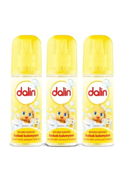 Dalin Bebek Kolonyası Bıcı Bıcı Kokusu 150 ml x 3 Adet Dalin Bebek Kolonyası Bıcı Bıcı Kokusu 150 ml x 3 Adet