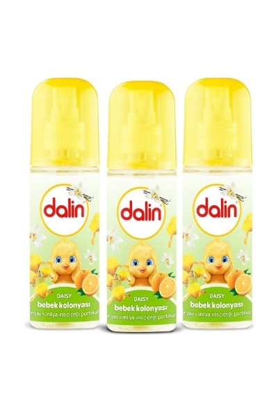 Dalin Bebek Kolonyası Daisy 150 ml x 3 Adet