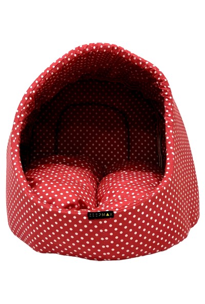 Zeepmax Kedi Köpek Yatağı Minderli Mağara Kulübesi