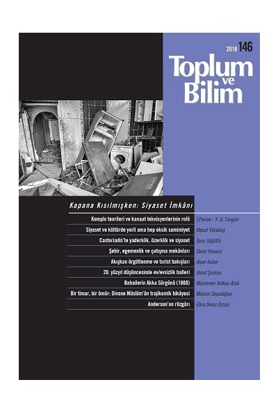 Toplum ve Bilim Sayı:146 Toplum ve Bilim Sayı:146
