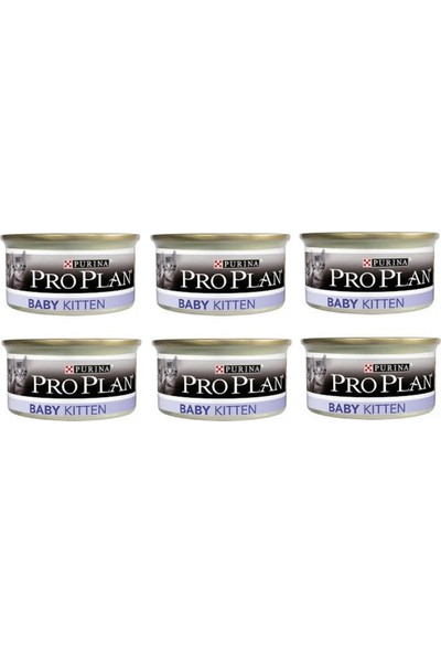 Pro Plan Baby Kitten Yavru Kedi ve Emziren Anne Yaş Maması 85 gr 6'lı Pro Plan Baby Kitten Yavru Kedi ve Emziren Anne Yaş Maması 85 gr 6'lı