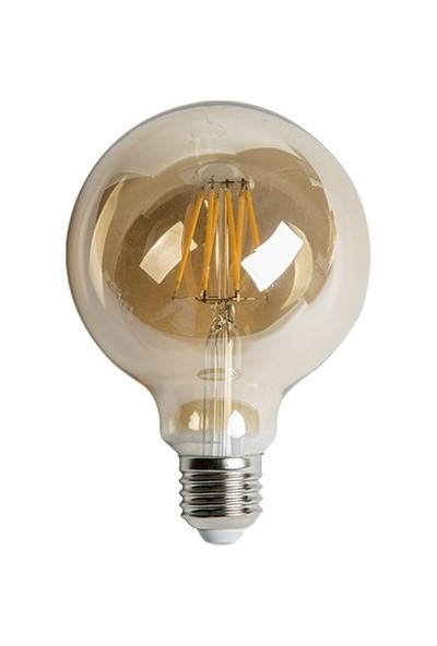Helios Opto Rustik LED Glop Ampul 4W E27 Duy Amber Işığı Ölçü : H128 - D95 Helios Opto Rustik LED Glop Ampul 4W E27 Duy Amber Işığı Ölçü : H128 - D95