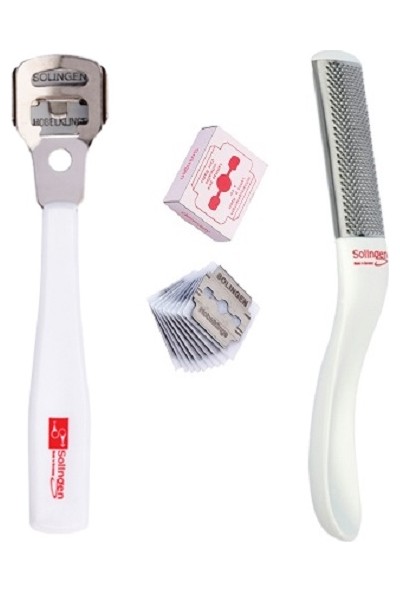 Solingen Ayak Bakım Seti Raspa 7393 + Jilet 7494 + Törpü 7159