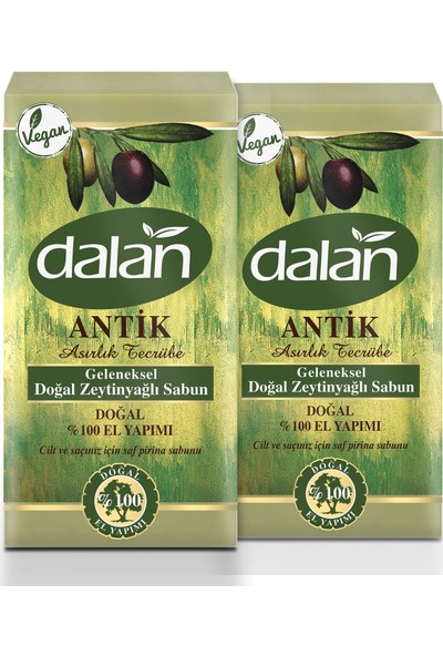 Dalan Antik Pirina Zeytinyağlı Sabun 900 gr 2'li Dalan Antik Pirina Zeytinyağlı Sabun 900 gr 2'li