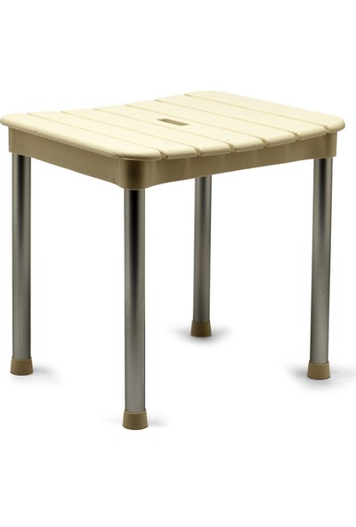 Primanova Okaliptus Kaydırmaz Banyo Taburesi Bej