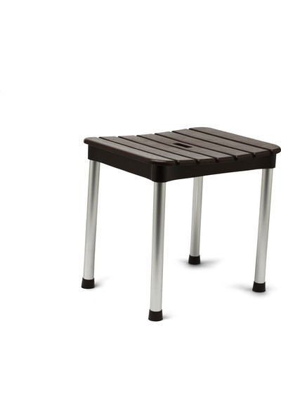 Primanova Okaliptus Kaydırmaz Banyo Taburesi Kahverengi