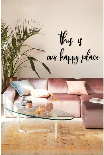 Soft Art Home This Is Our Happy Place Metal Tablo Soft Art Home This Is Our Happy Place Metal Tablo