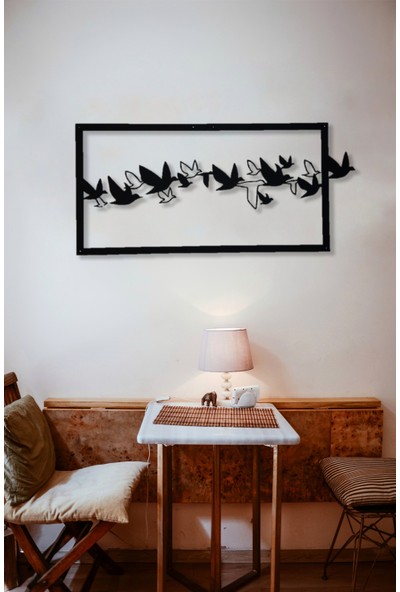 Soft Art Home Göçmen Kuşlar Metal Tablo Soft Art Home Göçmen Kuşlar Metal Tablo