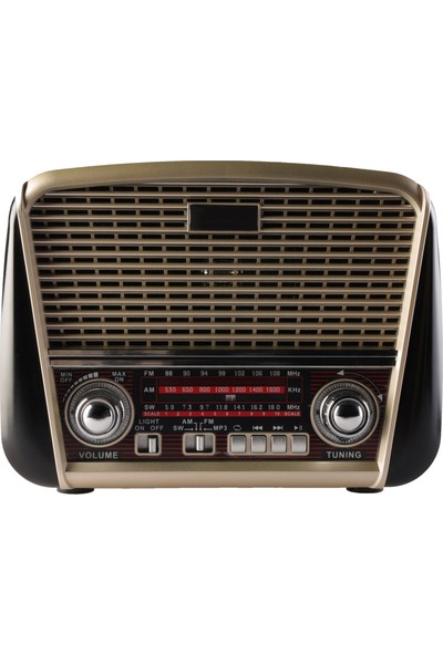 MF Product Acoustic 0186 Retro Fenerli Kablosuz Radyolu Bluetooth Hoparlör Siyah MF Product Acoustic 0186 Retro Fenerli Kablosuz Radyolu Bluetooth Hoparlör Siyah