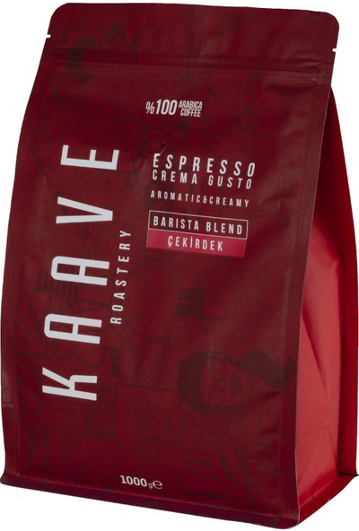 Kaave Roastery Crema Gusto Espresso Çekirdek 1 kg Kaave Roastery Crema Gusto Espresso Çekirdek 1 kg