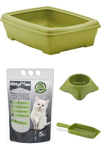 Mamazade Kedi Tuvaleti, Mama Kabı, Kum, Kürek