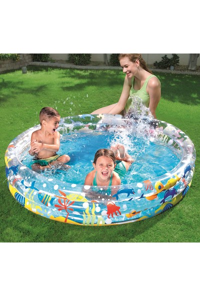 Bestway 51004 3 Halkalı Plaj Ortamı Desenli Havuz (152 * 30 Cm) Bestway 51004 3 Halkalı Plaj Ortamı Desenli Havuz (152 * 30 Cm)