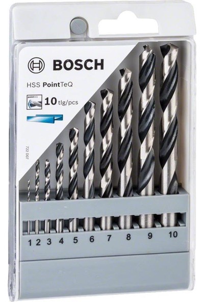 Bosch 2608577348 Pointteq Hss 10 Parça Metal Matkap Ucu Seti Bosch 2608577348 Pointteq Hss 10 Parça Metal Matkap Ucu Seti
