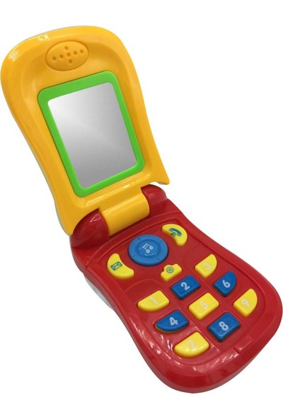 Can-Em Oyuncak 1013 Müzikli Telefon Kartelada - Kırmızı