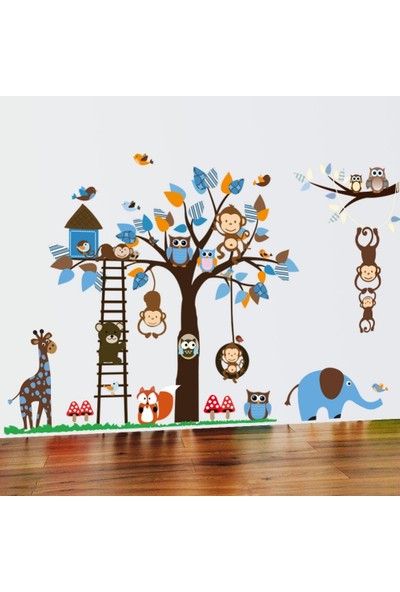 Crystal Kids Çocuk Odası Orman Hayvanları XL Duvar Sticker Crystal Kids Çocuk Odası Orman Hayvanları XL Duvar Sticker