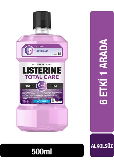 Listerine Total Care Hafif Tat 500 ml