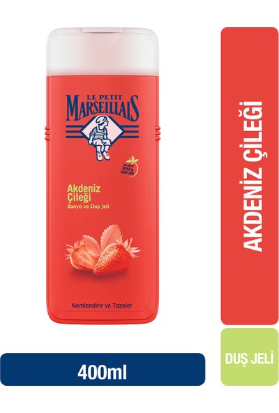 Le Petit Marseillais Duş Jeli Akdeniz Çileği 400ml Le Petit Marseillais Duş Jeli Akdeniz Çileği 400ml