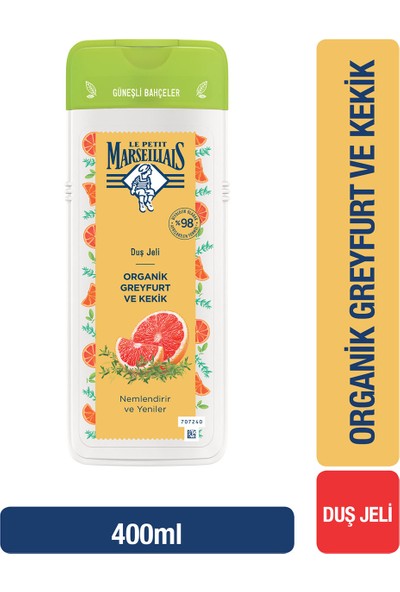Le Petit Marseillais Organik Greyfurt ve Kekik Duş Jeli 400 ml