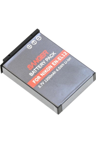 Sanger EN-EL12 Nikon Fotoğraf Makinesi Batarya Sanger EN-EL12 Nikon Fotoğraf Makinesi Batarya