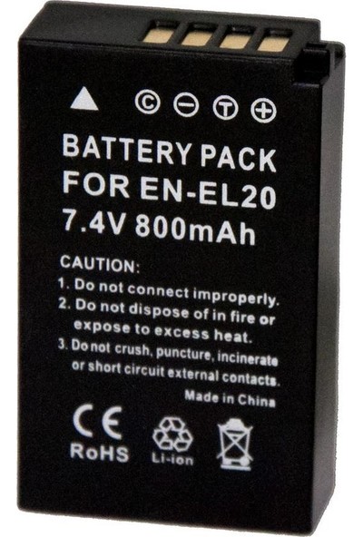 Sanger EN-EL20 Nikon Fotoğraf Makinesi Batarya Sanger EN-EL20 Nikon Fotoğraf Makinesi Batarya